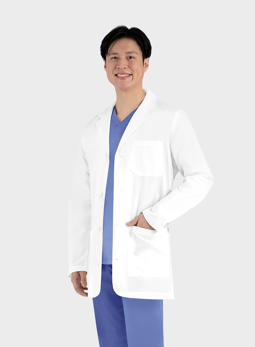 Maevn TRU TC 70102 Unisex notched collar lab coat